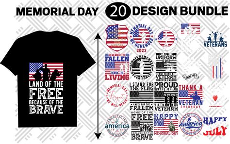 Memorial Day T Shirt Design Bundle Graphic By Graphixee · Creative Fabrica