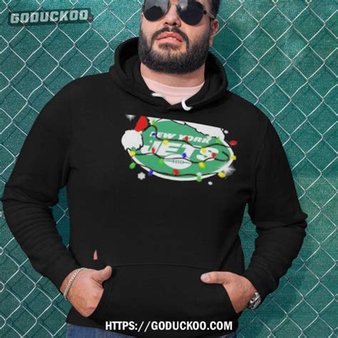 Stream Santa Hat New York Jets Logo Lights Christmas 2023 Shirt By