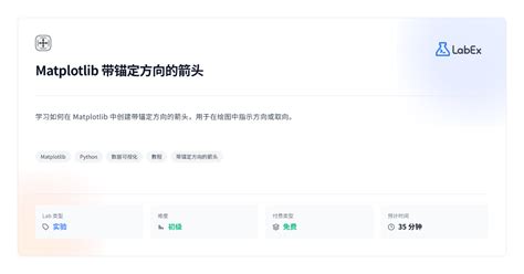 Matplotlib 带锚定方向箭头教程 Labex