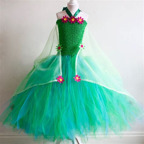 Disney Frozen Fever Inspired Elsa Queen Dress Fancy Dress Birthday