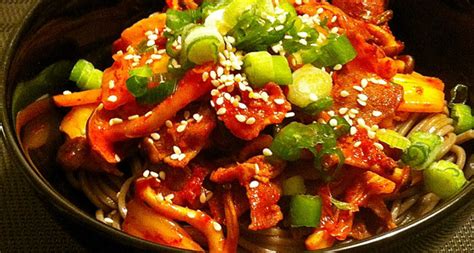 豚キムチぶっかけ蕎麦 By チロタンタン 【クックパッド】 簡単おいしいみんなのレシピが337万品