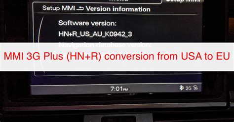 MMI 3G Plus Conversion Guide Upgrade Audi A6 A7 A8 Q3