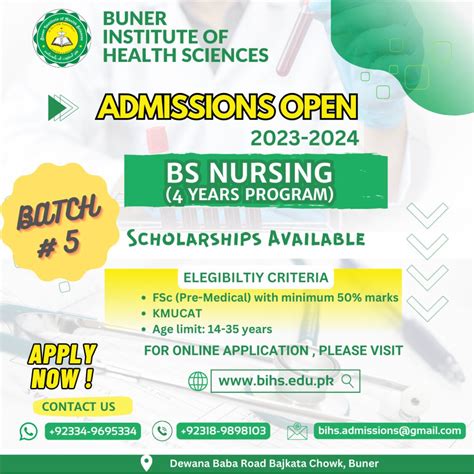 Bihs Is Pleased To Announce Admissions To Bs In Nursing Program For The