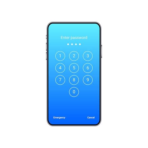Premium Vector Screen Lock Authentication Password Smartphone
