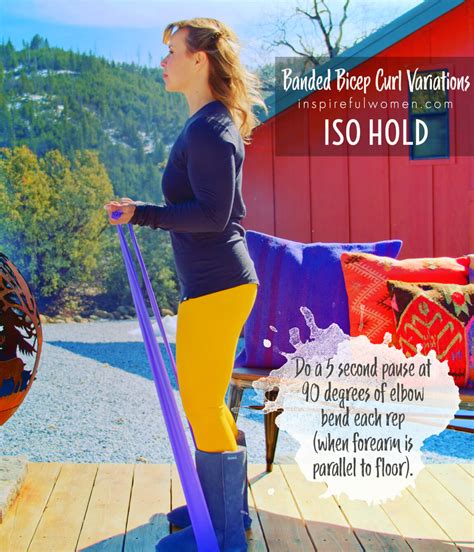Band Bicep Curl Inspireful Women