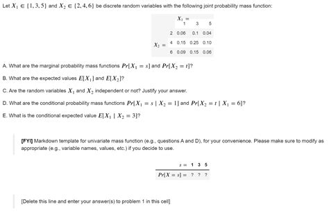Solved Let X And X Be Discrete Random Chegg