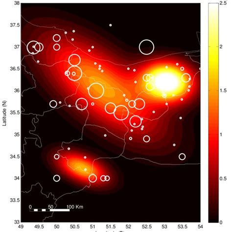 Epicentral Distribution Convex Combination Of Three Bivariate Gaussian Download Scientific