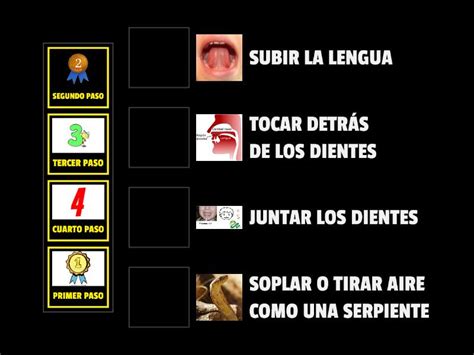 PUNTO ARTICULATORIO S Une Las Parejas