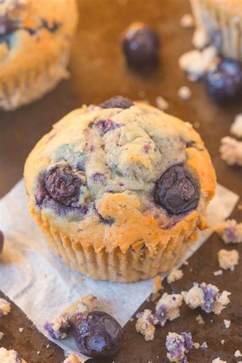 Healthy Flourless Blueberry Breakfast Muffins