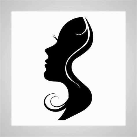 Premium Vector Silhouette Girl Face
