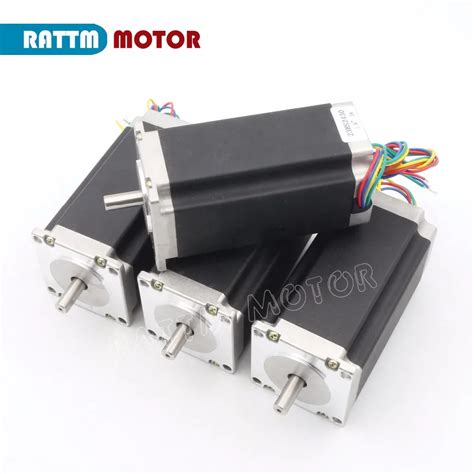 4PCS NEMA23 CNC Stepper Motor 112mm 425 Oz In 3A CNC Stepper Motor Stepping CNC Machine In