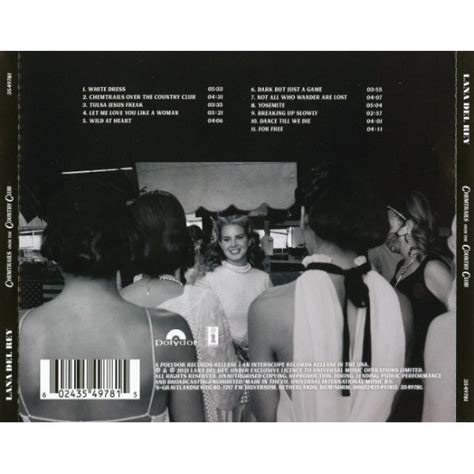 Lana Del Rey Chemtrails Over The Country Club Cd 0602435497815