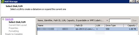 add a new datastore vmware