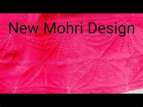 Latest Salwar Poncha Design New Mohri Design