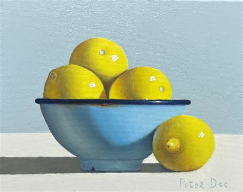 Bowl Lemons By Peter Dee Irish Art The Doorway Gallery Irish Art