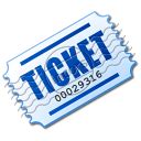 IconExperience X Collection Ticket Blue Icon