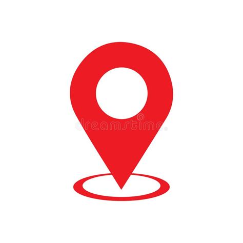 Map Pointer Map Pin Map Icon Arrow Pin Compass Location Stock