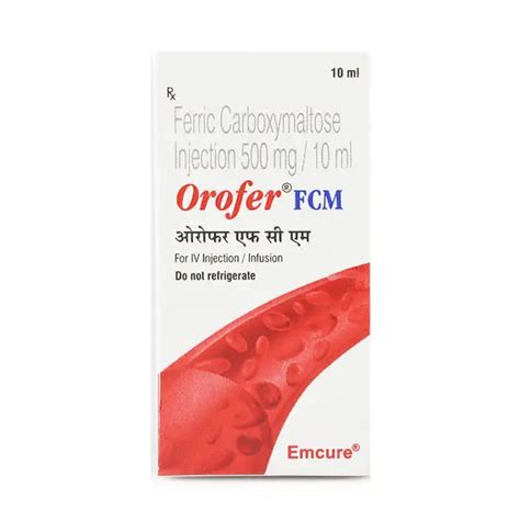 Orofer Fcm Injection 10ml View Usage Side Effects Price And Subtitute Egmedi