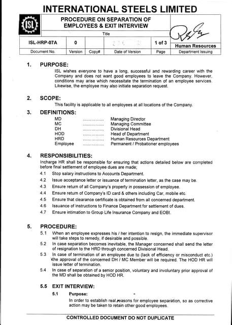 Resignation Policy Pdf Human Resources Business