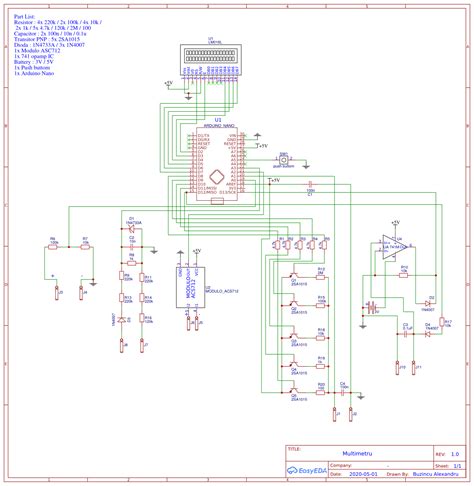TDA2003 Bridged Amplifier EasyEDA