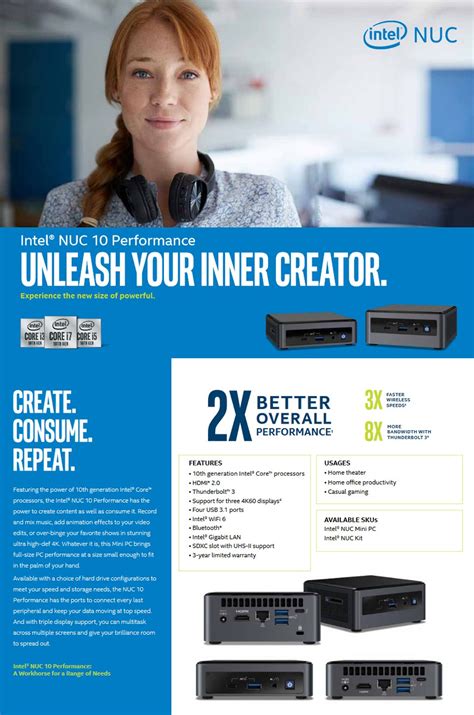 Buy Intel Nuc I Fnk Th Gen Core I Nuc Barebone Kit Bxnuc I Fnk Pc Case Gear Australia