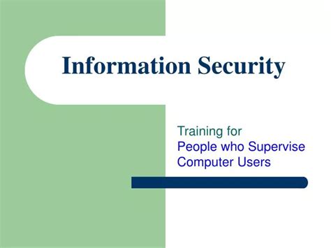 PPT Information Security PowerPoint Presentation Free Download ID 29994