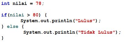 Struktur Kontrol Percabangan Pada Java RodeBlog Coding Galau