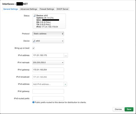 Setting Up Openwrt As Gateway With Static Ipv4 Address Provided By The