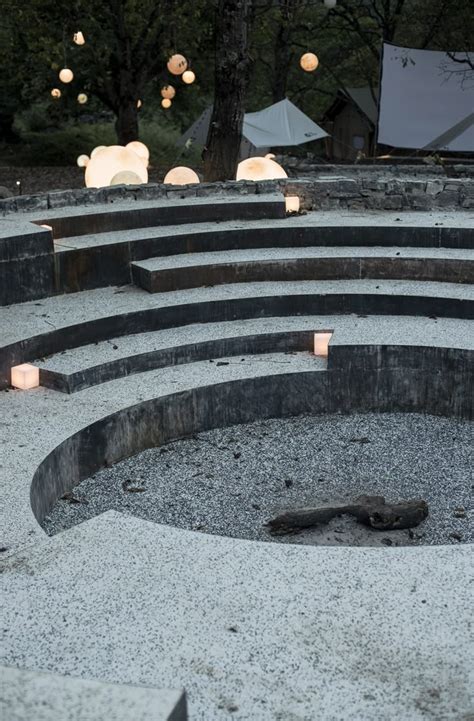 秘境筑亭：香格里拉滇金丝猴国家公园环境提升 土驻设计 金磊 Amphitheater Architecture Landscape