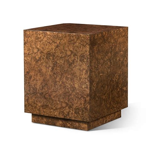 French Modern Burl Wood End Table For Sale At 1stdibs