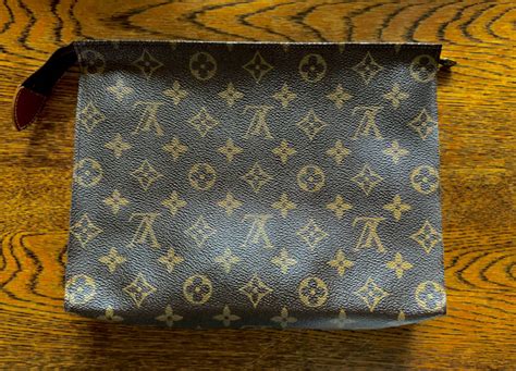 ルイ・ヴィトン Louis Vuitton ポッシュ・トワレット モノグラム セカンドバッグ ポーチ かなり古い 内部に目立つ汚れあり