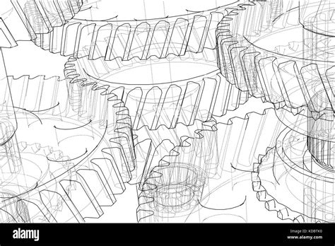 Gearbox Sketch Vector Stock Vector Image And Art Alamy