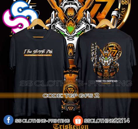 Tau Gamma Phi Gundam Inspired Shirt Lazada Ph