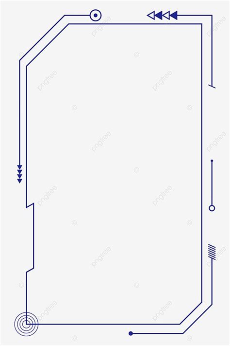 Technology Blue Gradient Vector Art Png Blue Gradient Technology Border