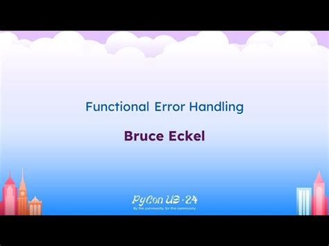 Free Video Functional Error Handling In Python Strategies For Composable Functions From Pycon