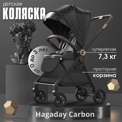 Детская Коляска Hagaday Carbon Black - купить с доставкой по выгодным ...