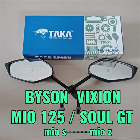 Jual Kaca Spion Mio 125 Mio Soul GT Vixion Byson Merk TAKA Shopee