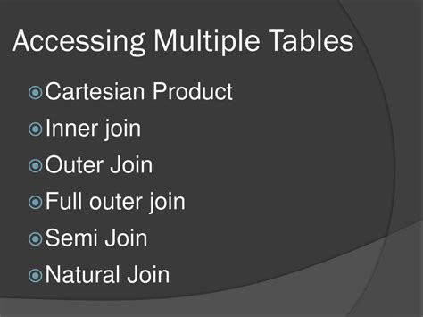 Ppt Mysql Multi Tables Powerpoint Presentation Free Download Id