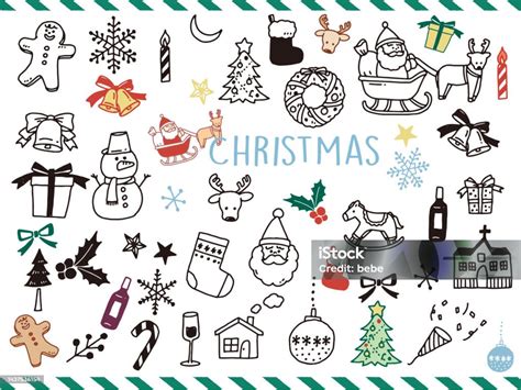 흑백 모노톤 선 그리기 삽화 필기 세련 된 잡지 패션 크리스마스 겨울 산타 12월에 대한 스톡 벡터 아트 및 기타 이미지 Istock