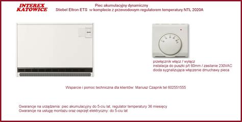 Piec Akumulacyjny ETS 400 Termostat Ogrzewanie Elektryczne Pompy