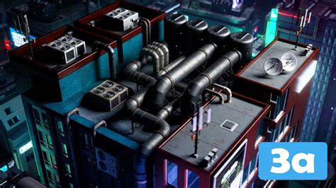 Cyberpunk Unreal Engine Kitbash 3d Model 3ds Max Brands