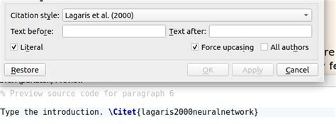 LyX Natbib Referencing Style TeX LaTeX Stack Exchange