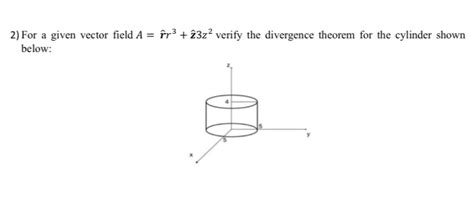 Solved For A Given Vector Field A Hat R R3 Hat Z 3z2 ﻿verify