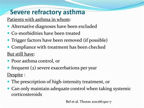 Ppt Novel Approaches For Severe Refractory Asthma Powerpoint