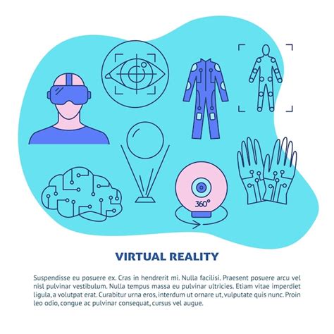 Premium Vector Virtual Reality Concept Poster Template