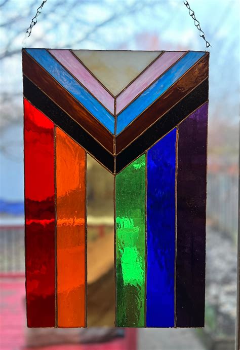 Stained Glass Pride Flag Etsy