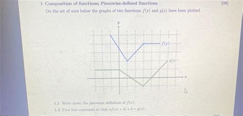 Solved Composition Of Functions Piecewise Defined Chegg