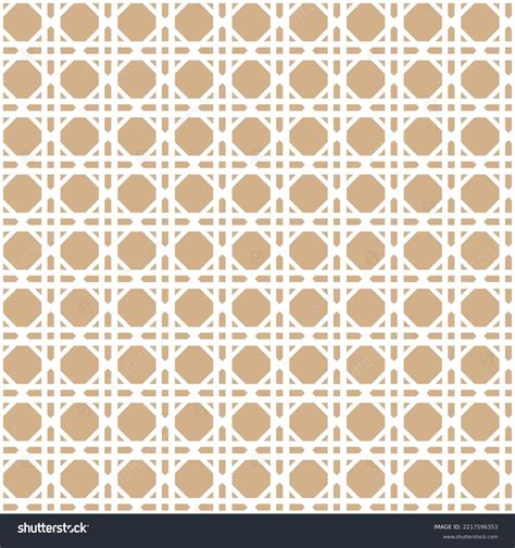 Vector Rattan Cane Seamless Pattern Royalty Free Stock Vector