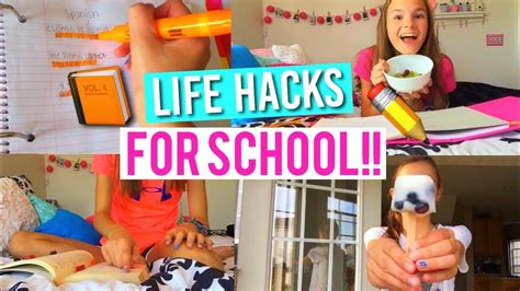 Back To School Life Hacks And Tips Youtube