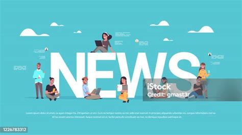 디지털 기기를 사용하는 사람들 남성 매일 뉴스 통신 매스 미디어 프레스 개념을 읽고 뉴스레터에 대한 스톡 벡터 아트 및 기타 이미지 뉴스레터 신문 매스컴 Istock